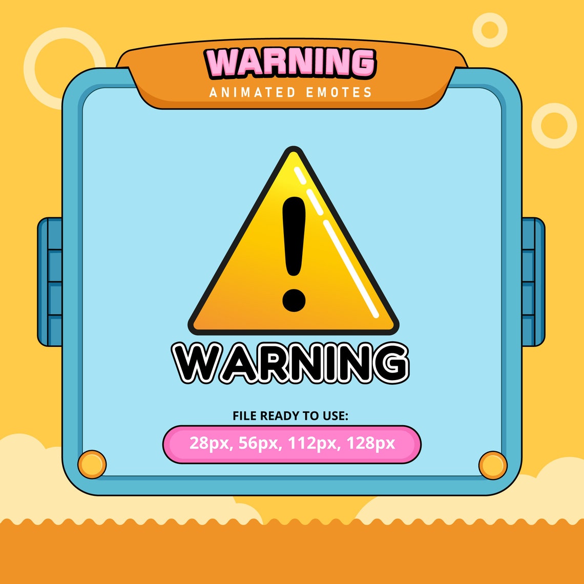 Warning Animated Emotes | Twitch Emotes | Kick Emotes | Emoji Discord ...