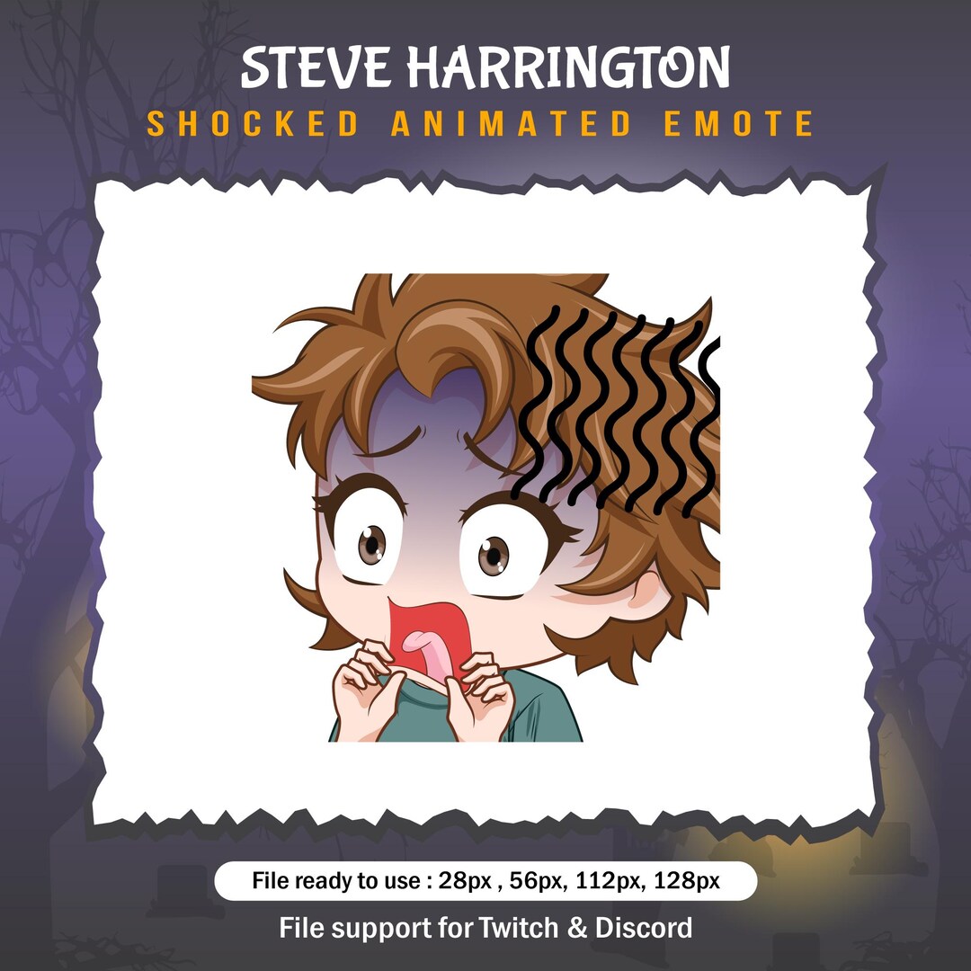 Steve Harrington Dead by Daylight Shocked Emotes / DBD Twitch Emote - Etsy
