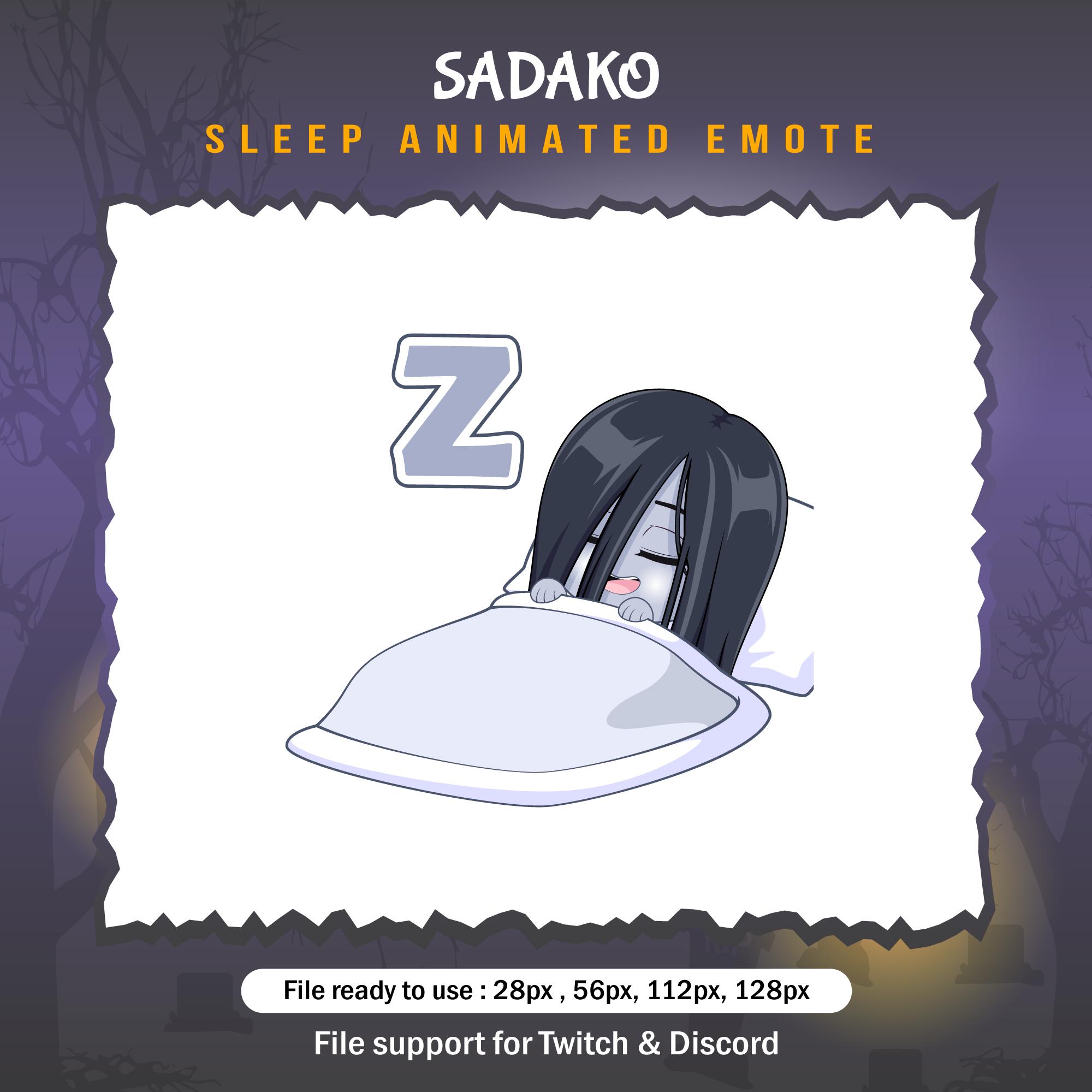 Sadako Dead by Daylight Sleep Emotes / DBD Twitch Emote - Etsy