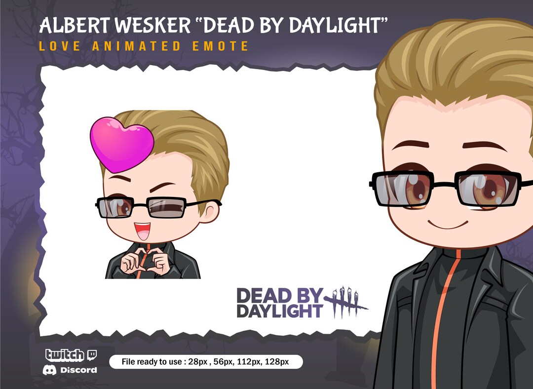 Albert Wesker Dead by Daylight Love Heart Emotes / DBD Twitch - Etsy