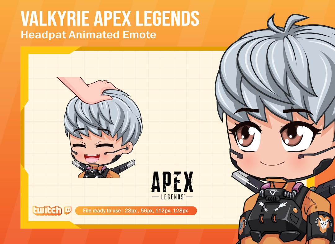 Valkyrie Apex Legends Headpat Animated Emote for Twitch - Etsy
