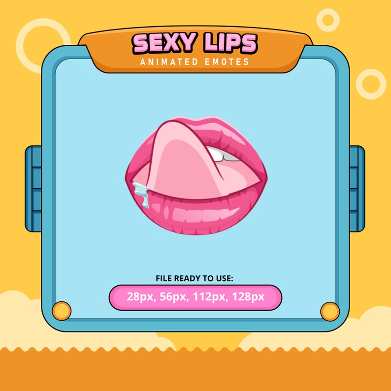 Sexy Lips Animated Emotes | Twitch Emotes | Kick Emotes | Emoji Discord ...