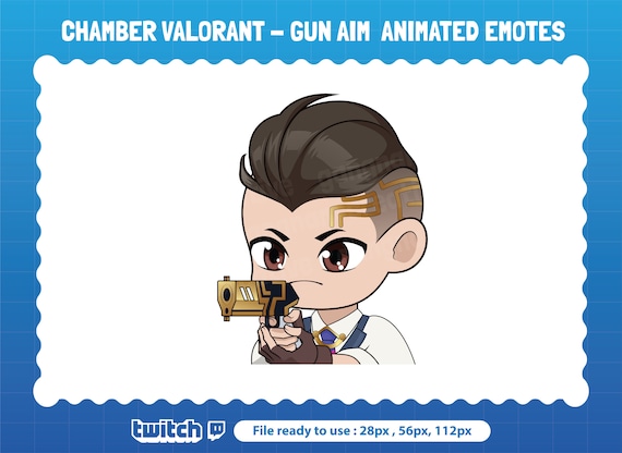 Chamber Valorant Gun Animated Emote for Twitch Twitch - Etsy