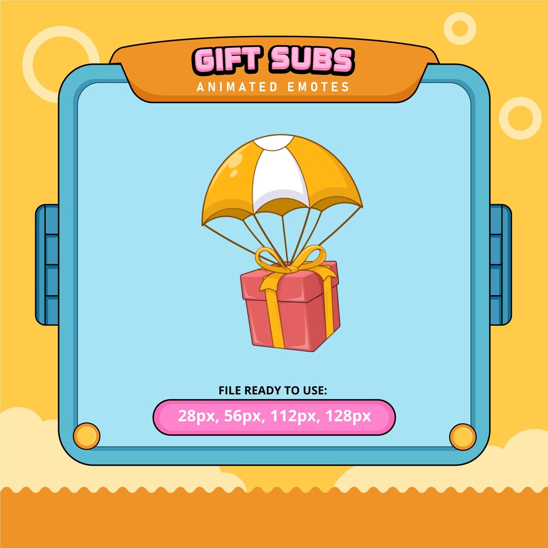Gift Subs Animated Emote | Twitch, Discord (digital Download) - Etsy