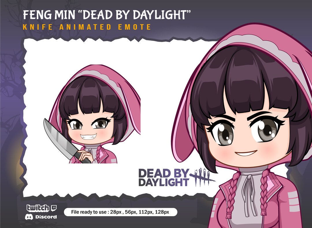 Feng Min Dead by Daylight Knife Emotes / DBD Twitch Emote - Etsy