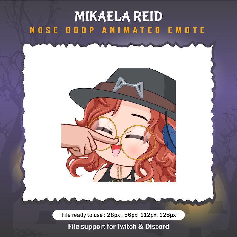 Mikaela Reid Dead by Daylight Nose Boop Emotes / DBD Twitch Emote - Etsy