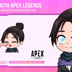 Wraith Apex Legends Nose Boop Emote for Twitch Apex Animated Emotes - Etsy