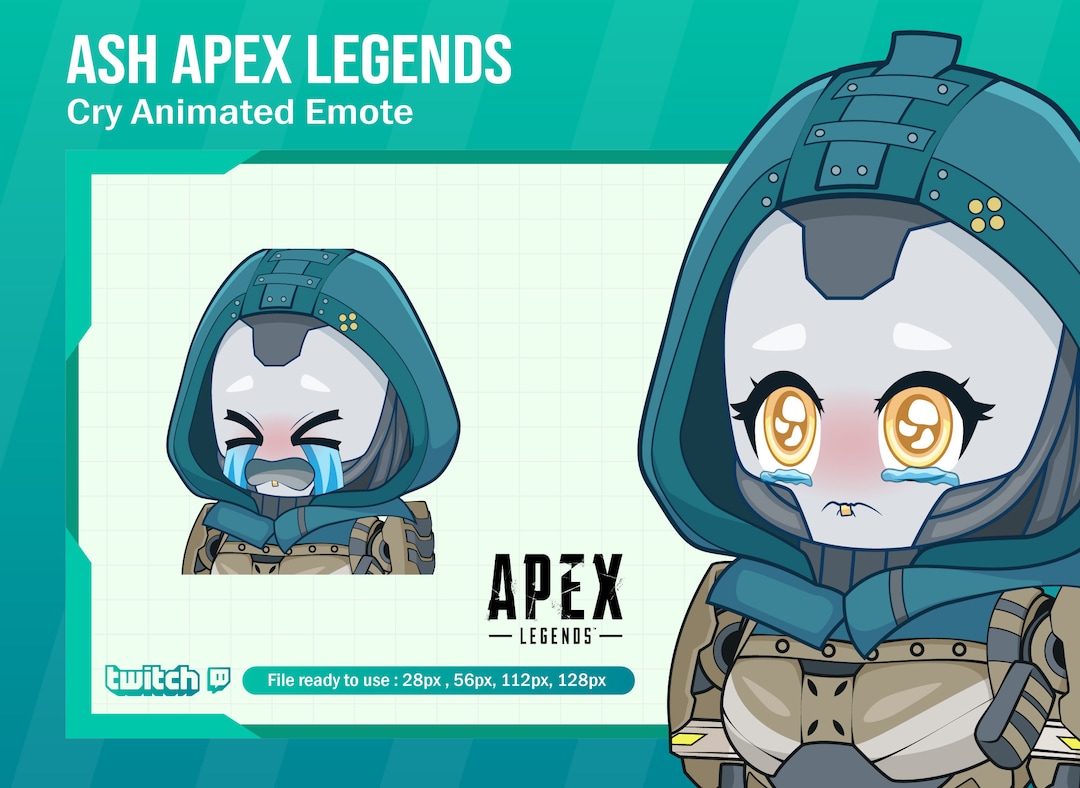Ash Apex Legends Cry Emote for Twitch Apex Animated Emotes - Etsy