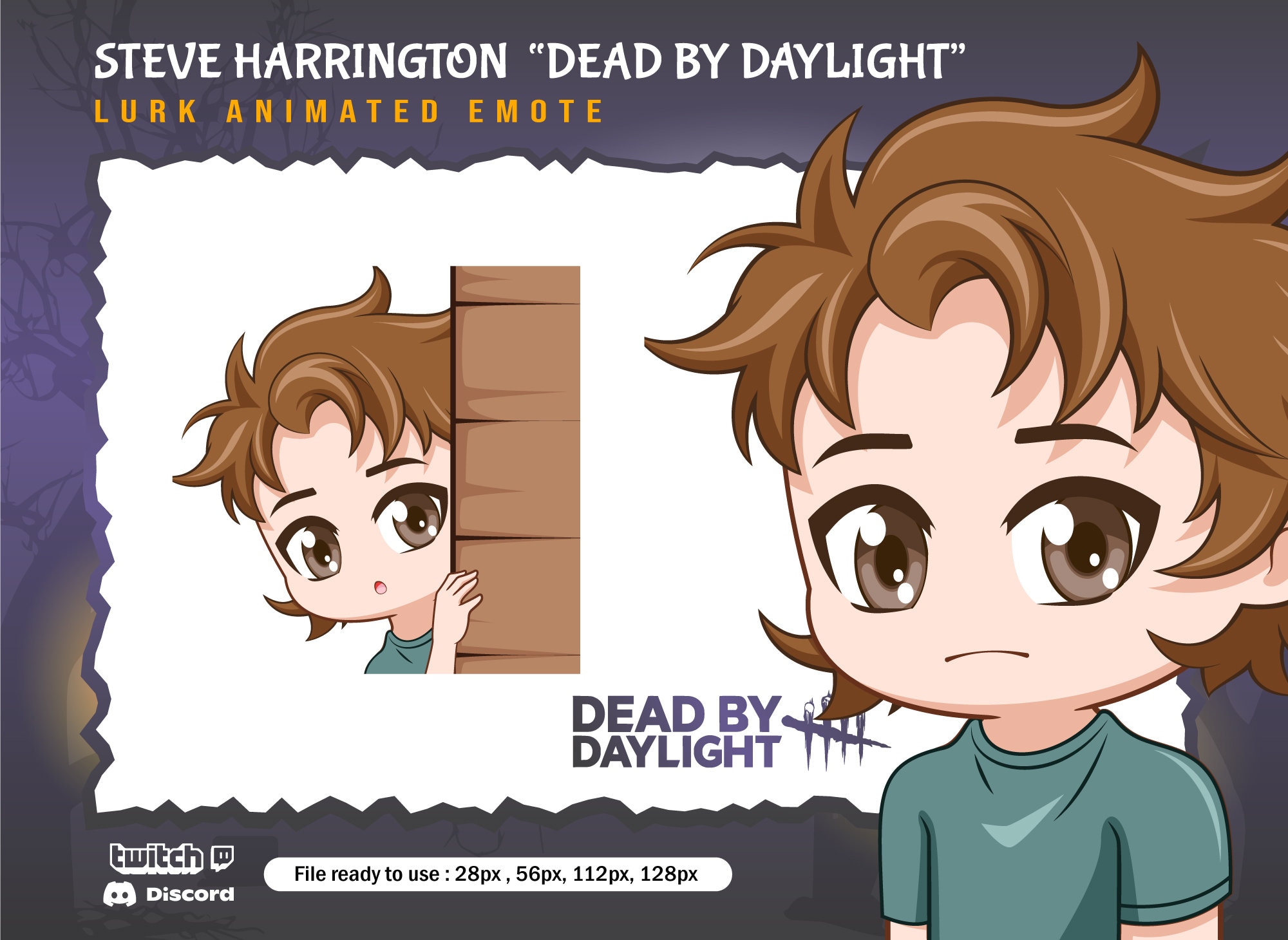 Steve Harrington Dead by Daylight Lurk Emote / DBD Twitch Emote - Etsy