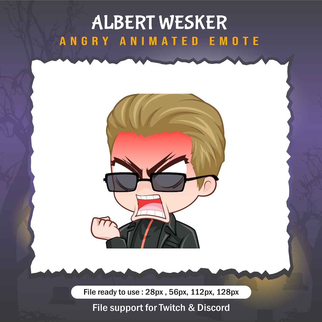 Albert Wesker Dead by Daylight Angry Emotes / DBD Twitch Emote - Etsy
