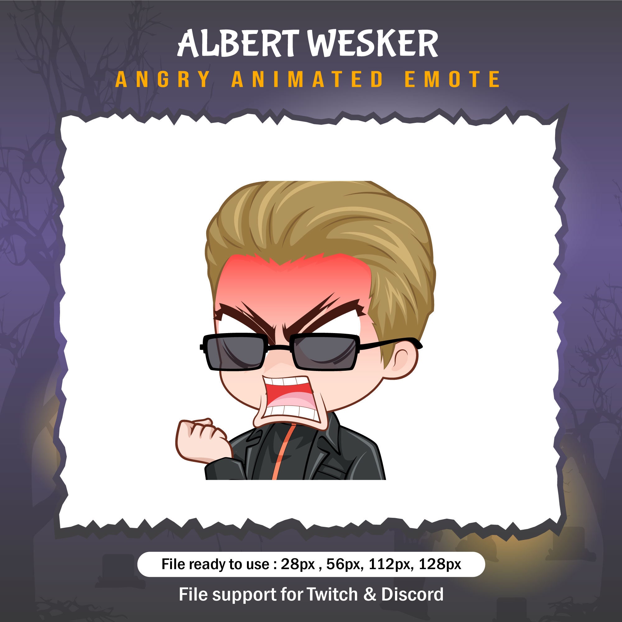 Albert Wesker Dead by Daylight Angry Emotes / DBD Twitch Emote - Etsy