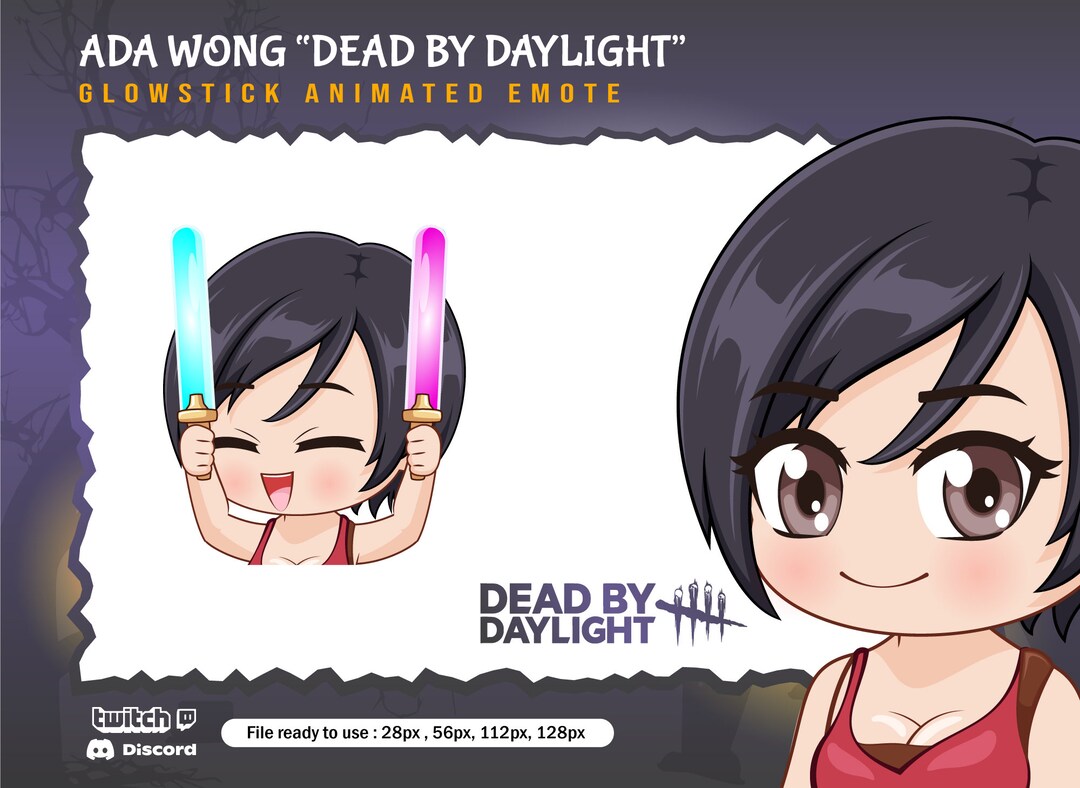 Ada Wong Dead by Daylight Glowstick Emotes / DBD Twitch Emote - Etsy