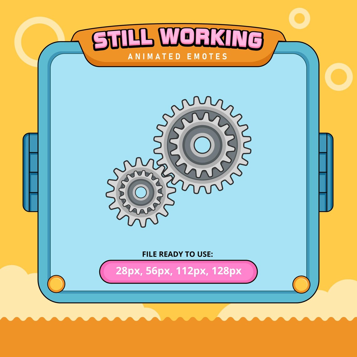 Still Working Animated Emotes | Twitch Emotes | Kick Emotes | Emoji ...