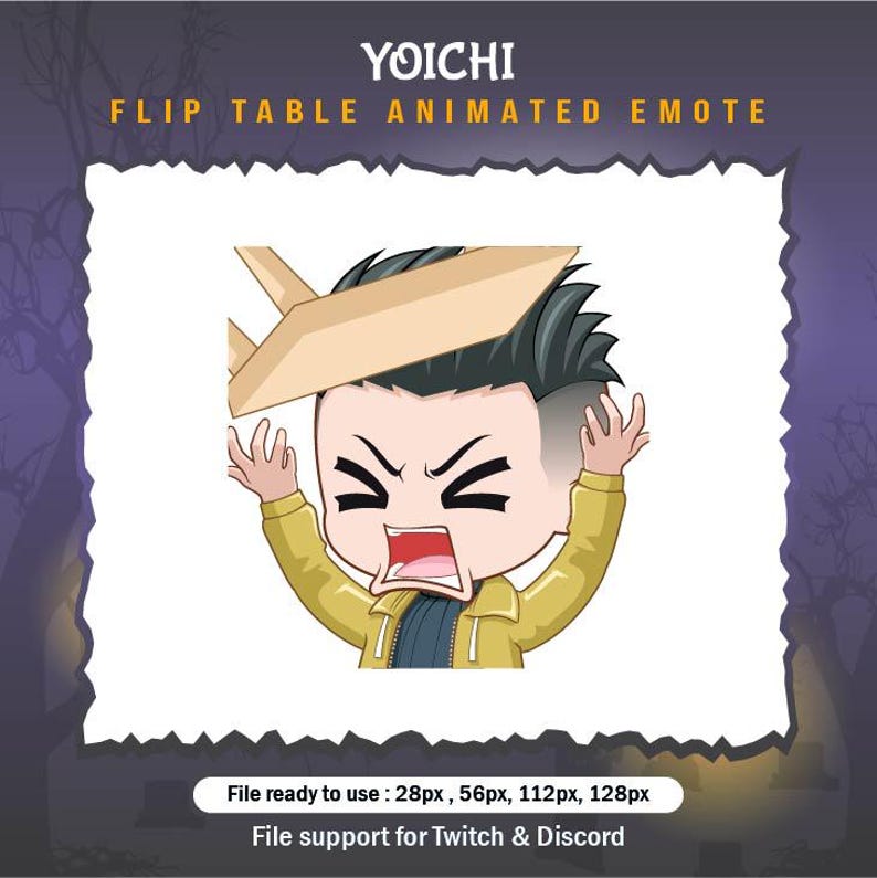 Yoichi Flip Table Emotes | Dead by Daylight Animated Emotes for Twitch ...