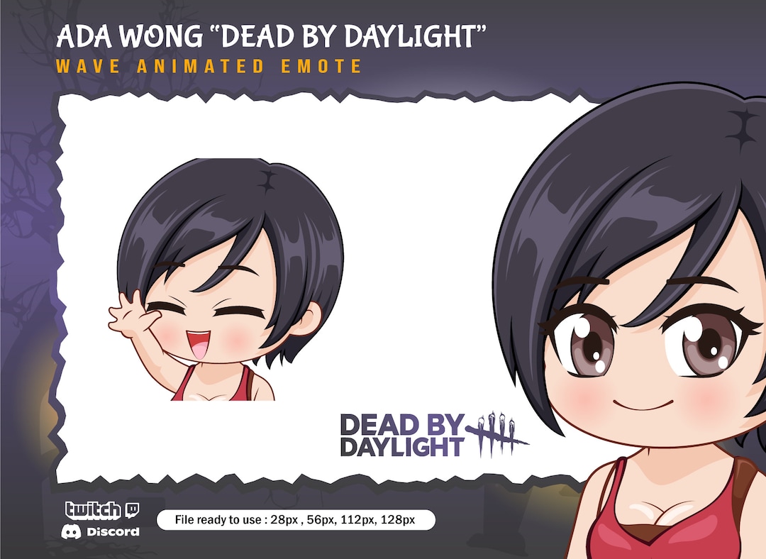 Ada Wong Dead by Daylight Wave Emote / DBD Twitch Emote - Etsy