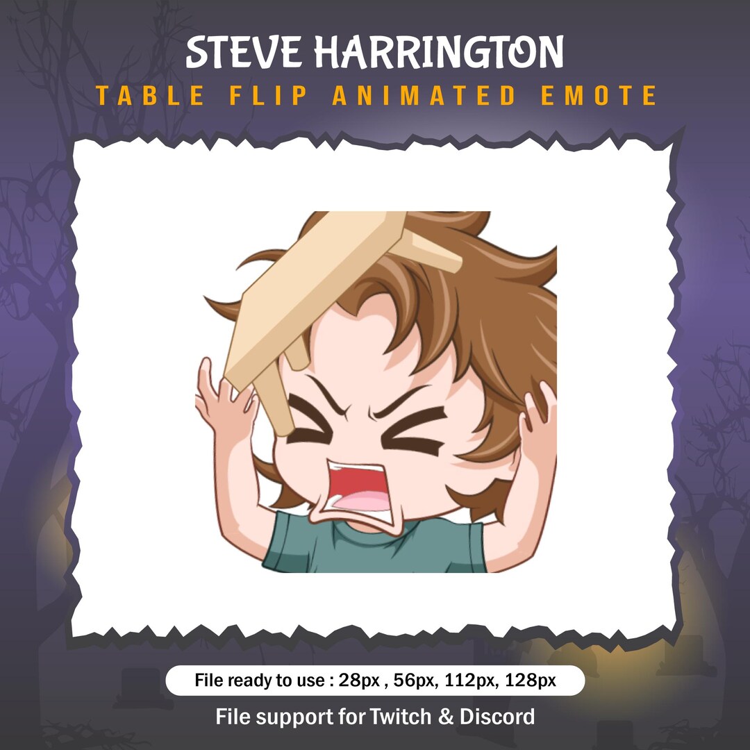 Steve Harrington Dead by Daylight Table Flip Emotes / DBD Twitch Emote ...