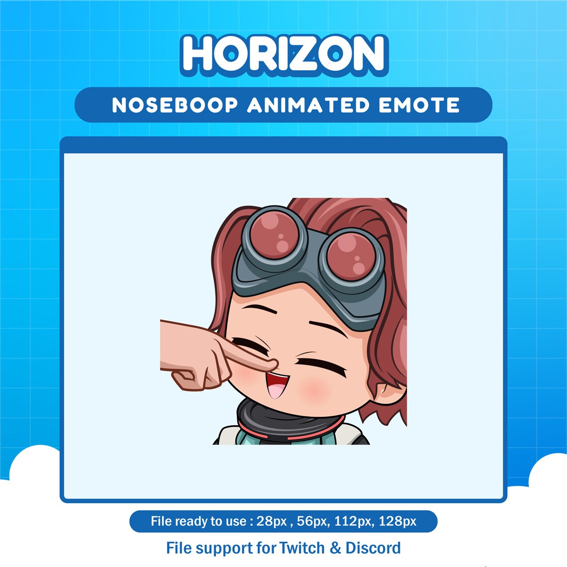 Horizon Apex Legends Nose Boop Emote for Twitch | Apex Animated Emotes ...