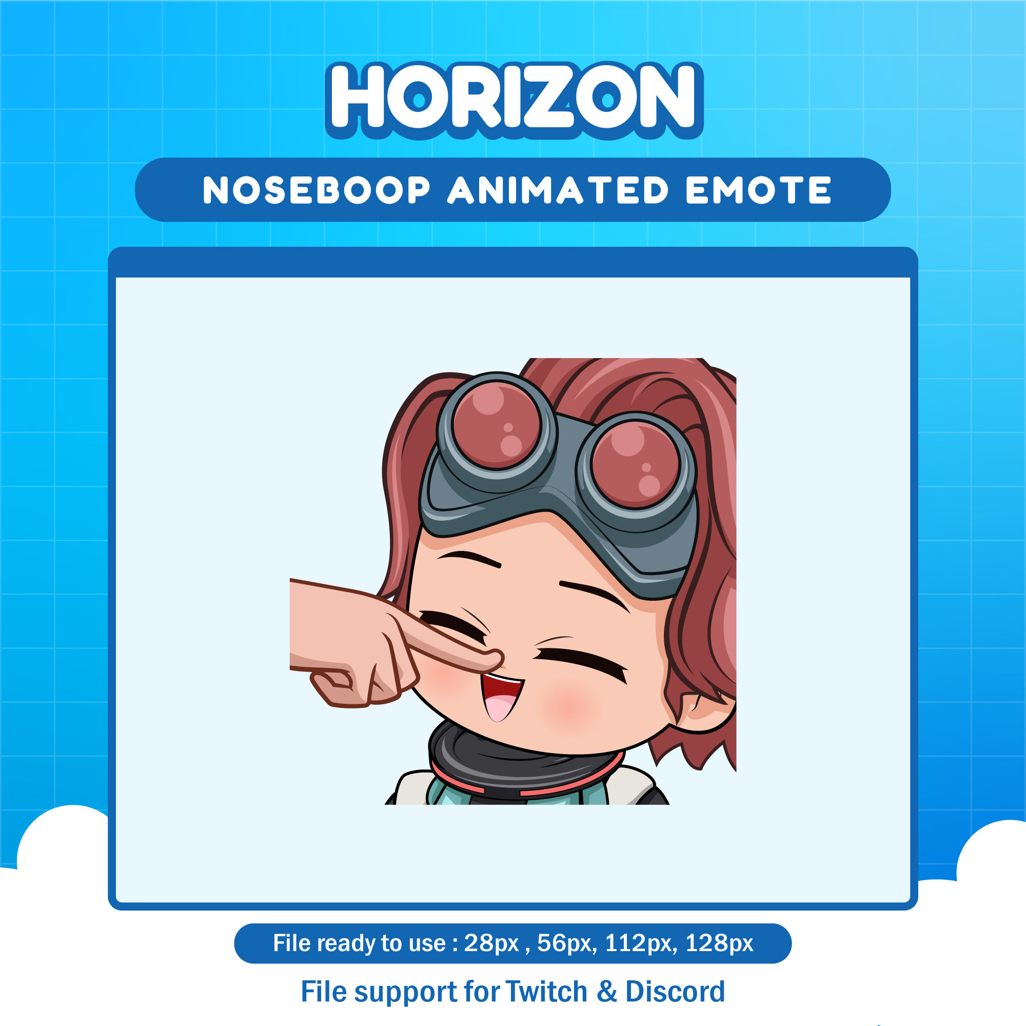 Horizon Apex Legends Nose Boop Emote for Twitch | Apex Animated Emotes ...