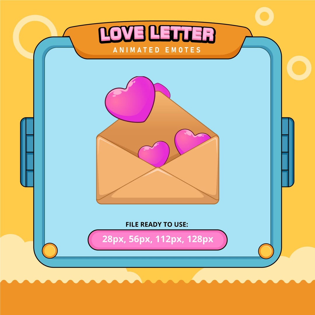 Love Letter Animated Emotes | Twitch Emotes | Kick Emotes | Emoji ...