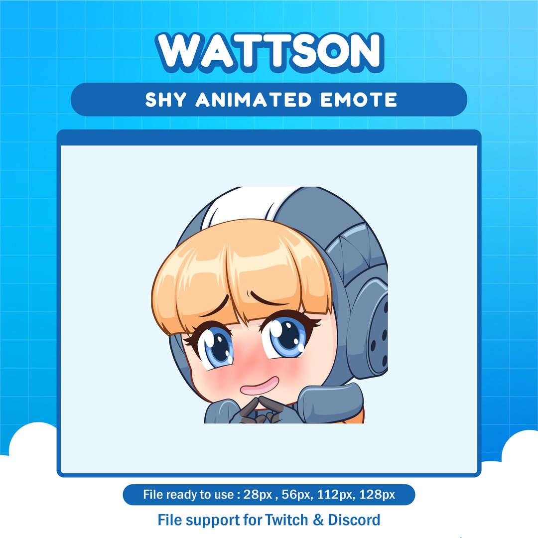 Wattson Apex Legends Shy Emote for Twitch | Apex Animated Emotes - Etsy