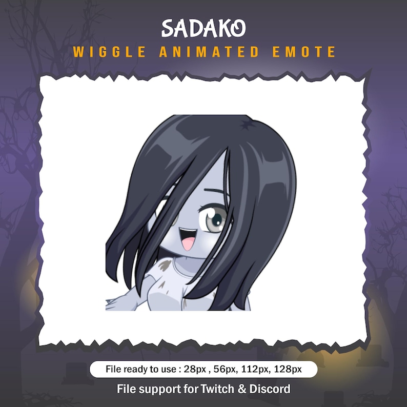 Sadako Dead by Daylight Wiggle Emotes / DBD Twitch Emote - Etsy