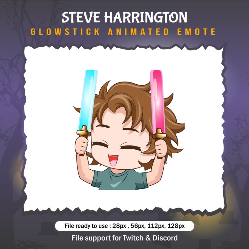 Steve Harrington Dead by Daylight Glowstick Emote / DBD Twitch Emote - Etsy
