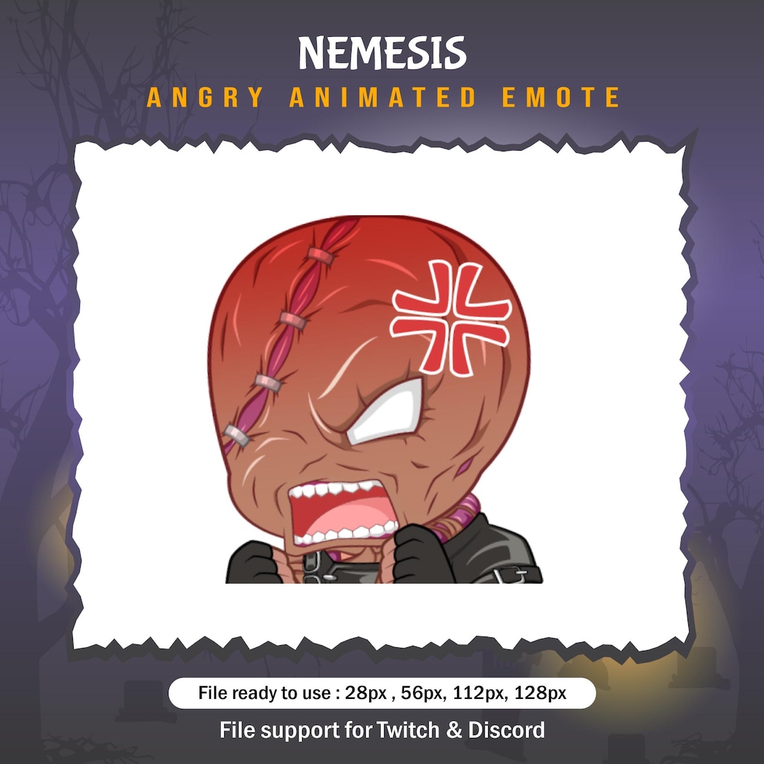 Nemesis Dead by Daylight Angry Emotes / DBD Twitch Emote - Etsy