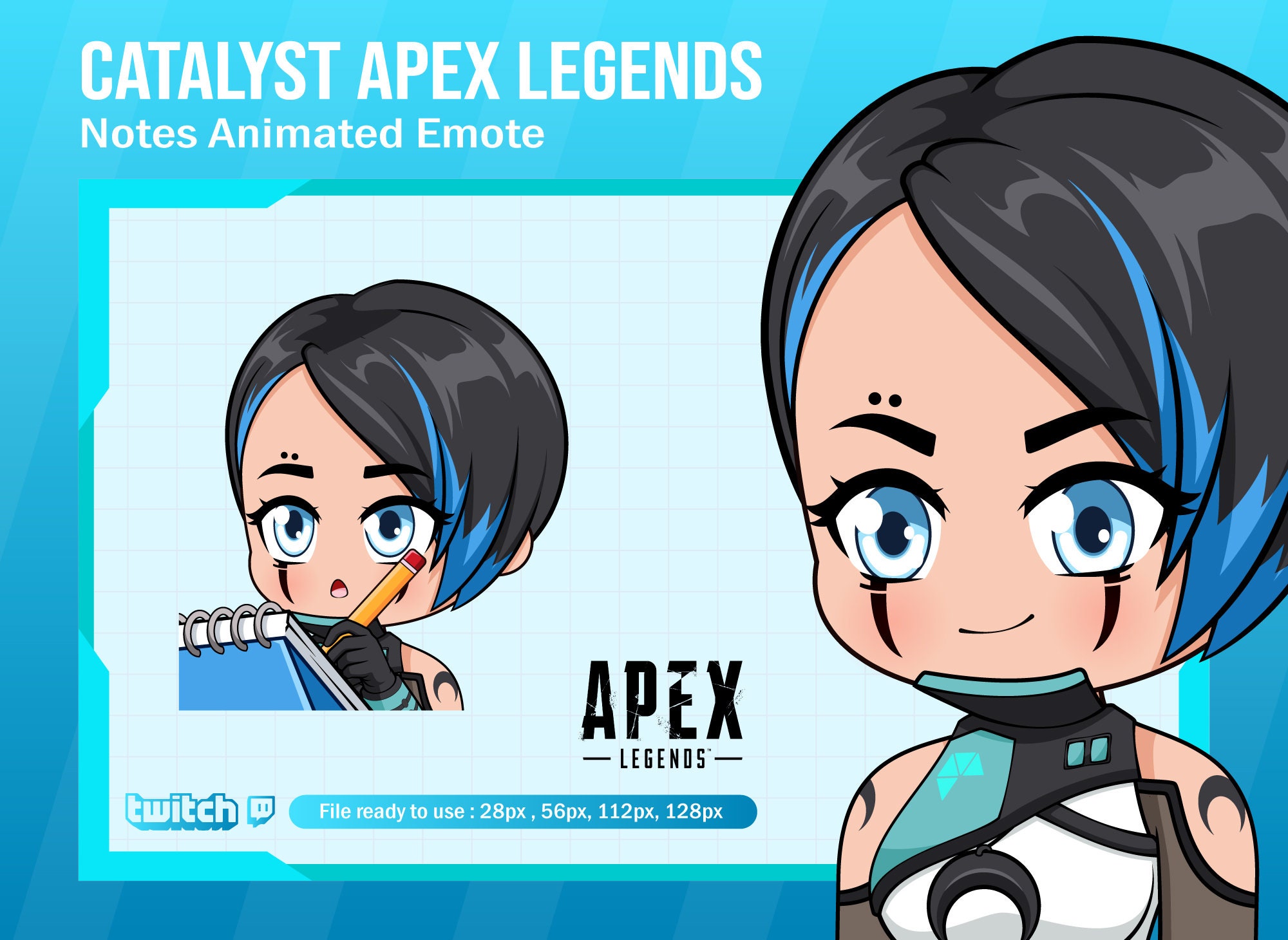 Catalyst Apex Legends Notes Emote for Twitch Apex Animated - Etsy
