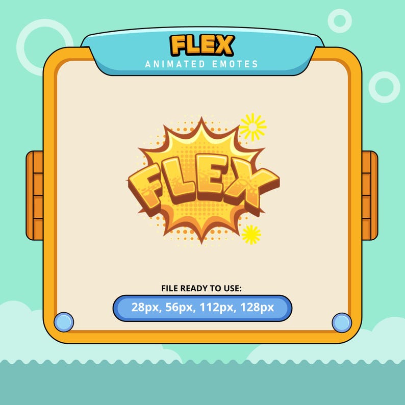 Flex Animated Emote | Twitch, Discord Emoji (digital Files) - Etsy
