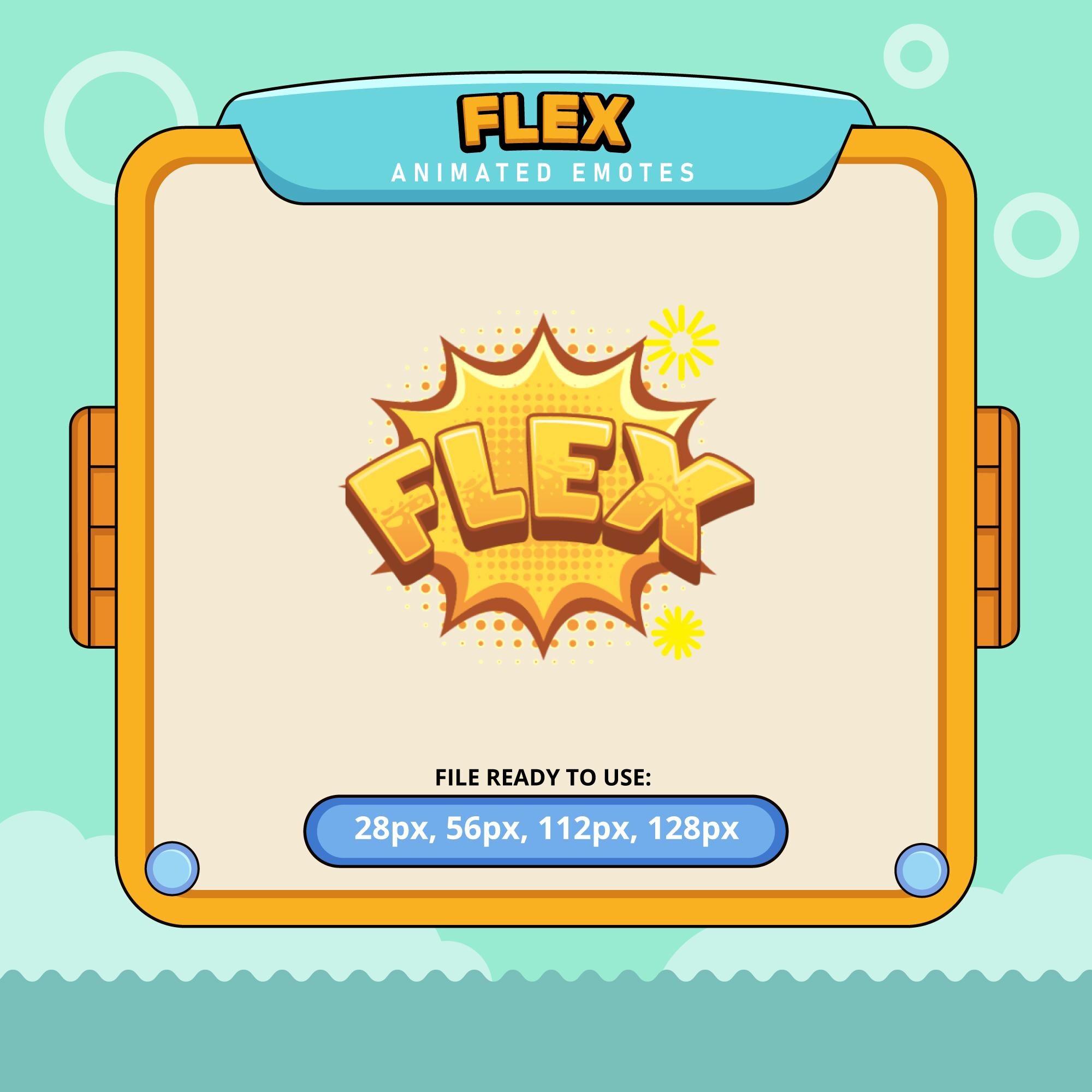 Flex Animated Emotes | Twitch Emotes | Kick Emotes | Emoji Discord - Etsy