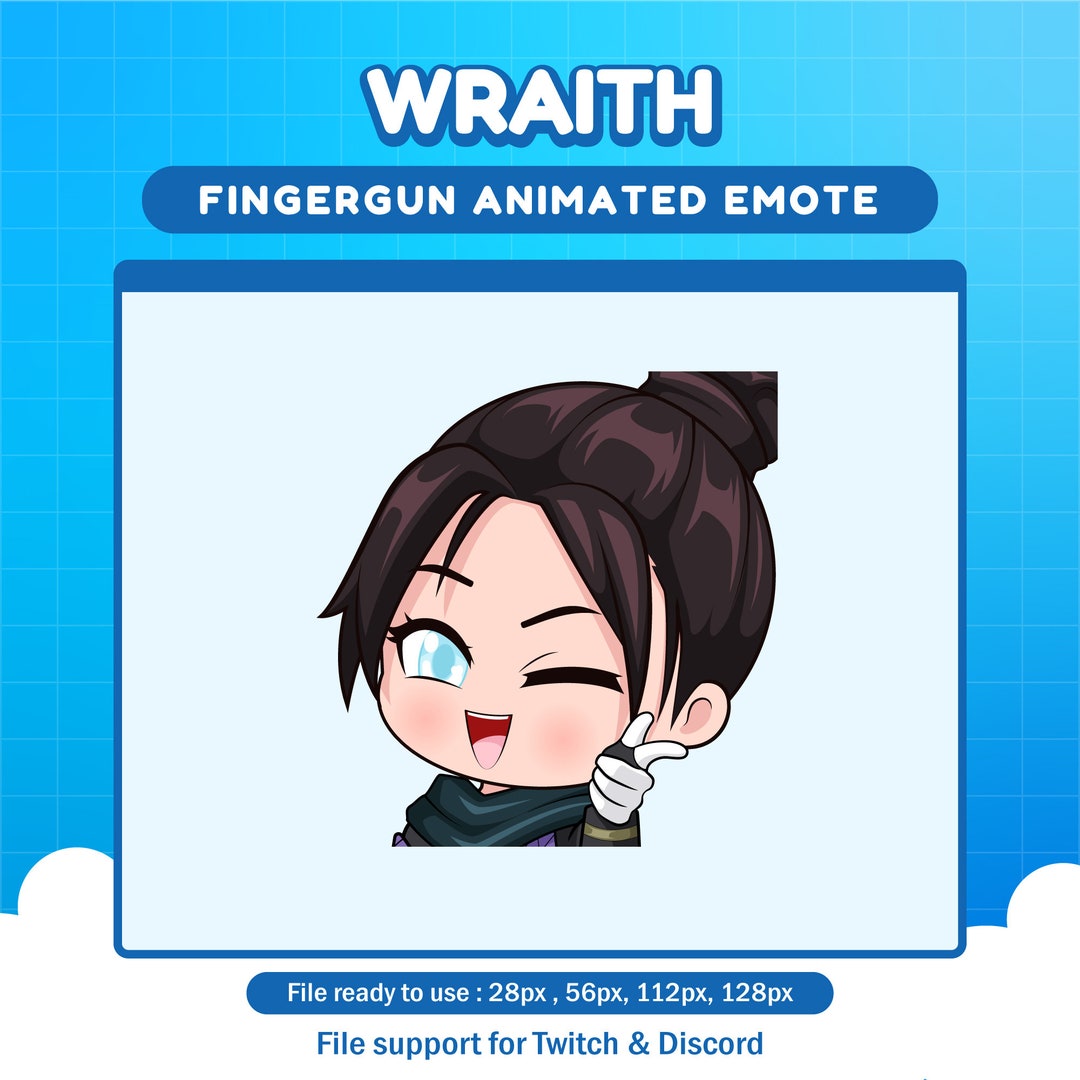 Wraith Wink Fingergun Animated Emote for Twitch (digital Files) - Etsy