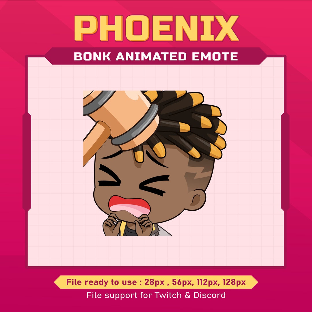 Phoenix Valorant Bonk Animated Emote for Twitch | Twitch Animated ...