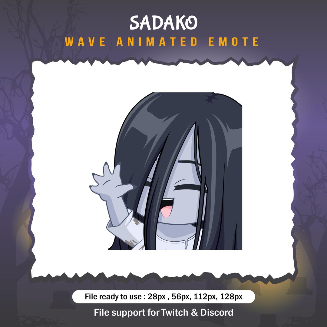 Sadako Dead by Daylight Wave Emotes / DBD Twitch Emote - Etsy