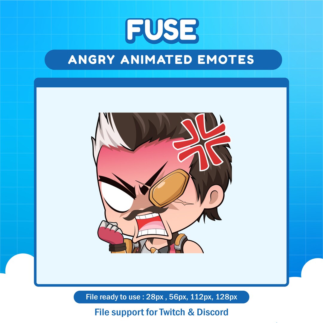 Fuse Apex Legends Angry Emote for Twitch | Apex Animated Emotes - Etsy
