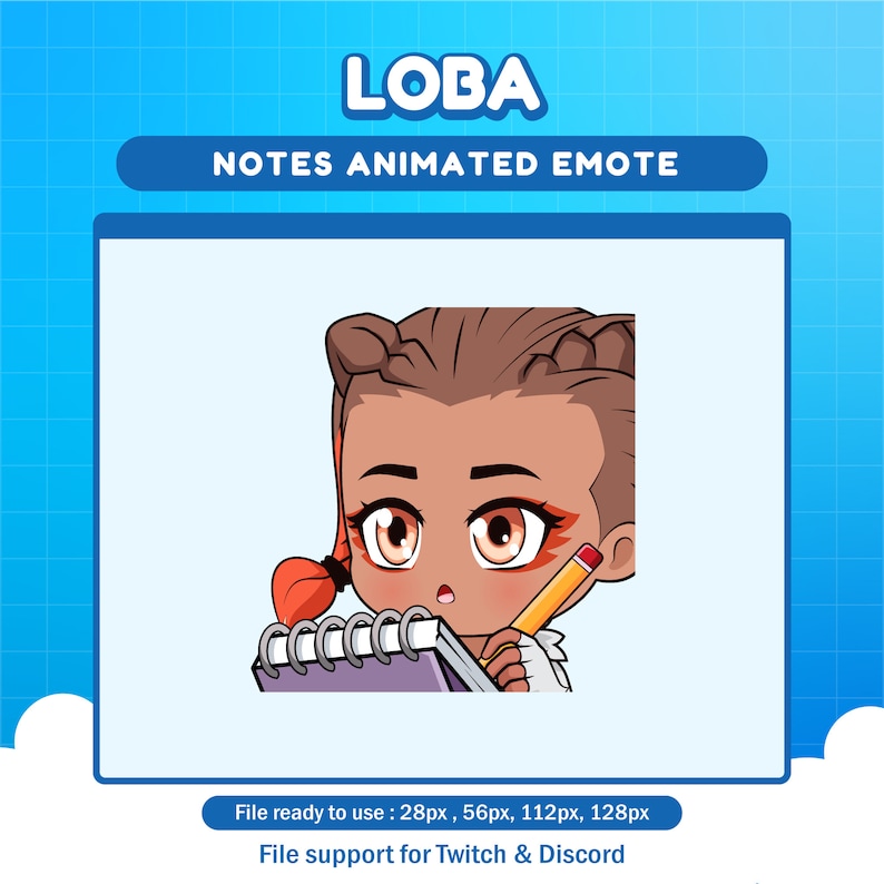 Loba Apex Legends Notes Emote for Twitch | Apex Animated Emotes - Etsy