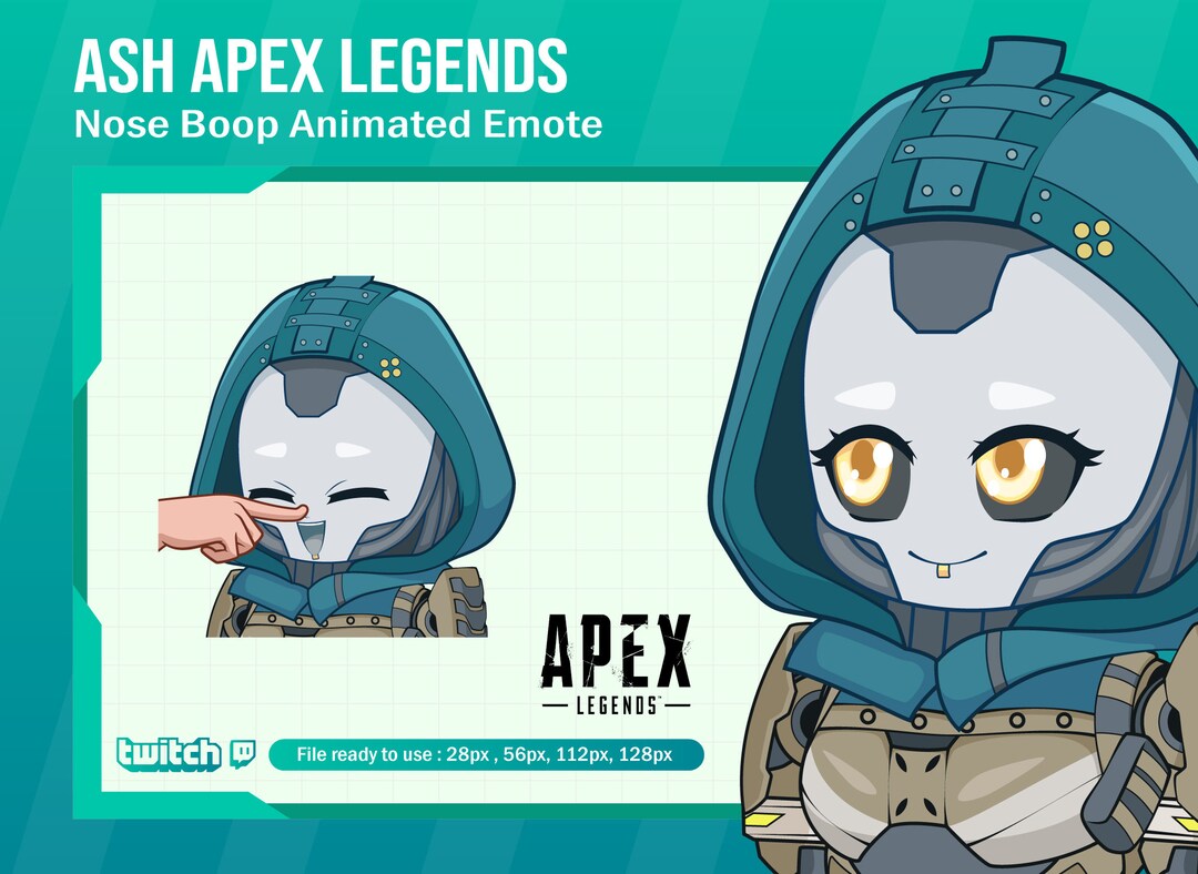 Ash Apex Legends Nose Boop Emote for Twitch Apex Animated - Etsy
