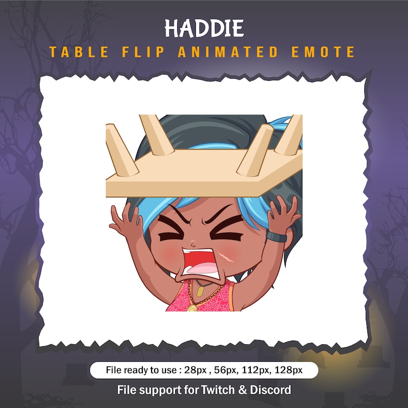 Haddie Dead by Daylight Table Flip Emotes / DBD Twitch Emote - Etsy
