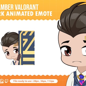 Chamber Valorant Lurk Animated Emote for Twitch Twitch - Etsy