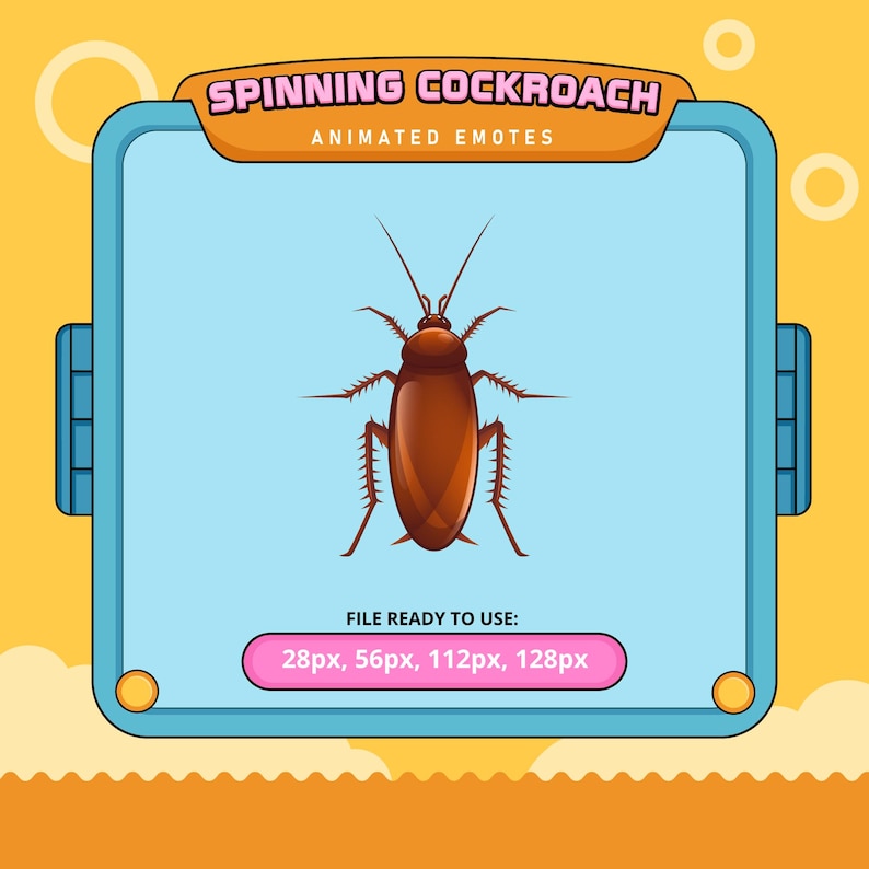 Spinning Cockroach Animated Emote | Twitch, Discord (digital Download ...