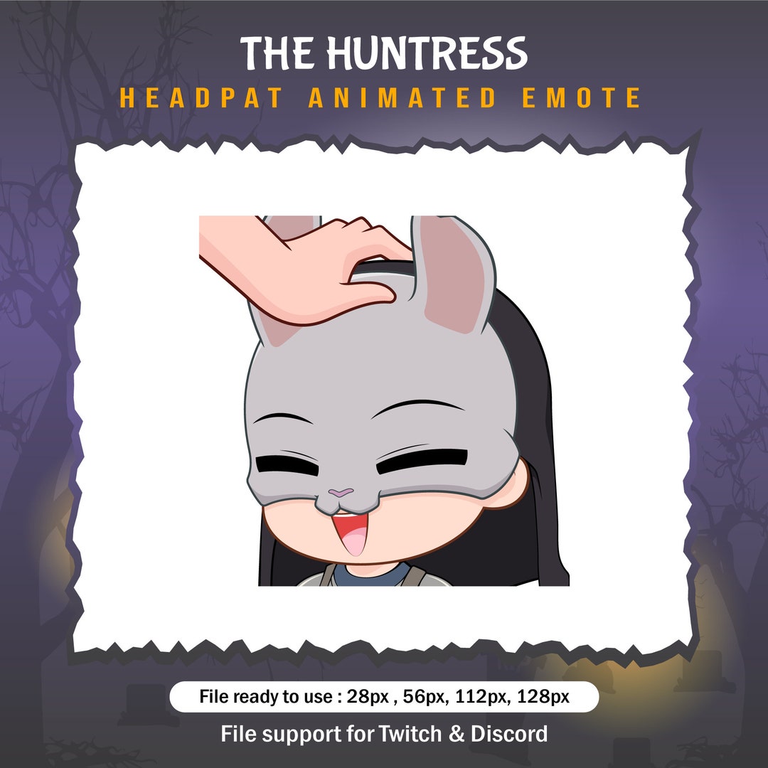 The Huntress Dead by Daylight Headpat Emotes / DBD Twitch Emote - Etsy