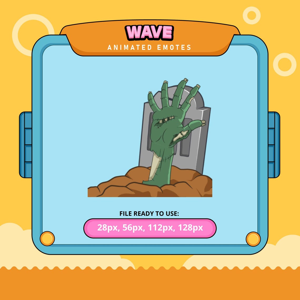 Wave Animated Emotes | Twitch Emotes | Kick Emotes | Emoji Discord - Etsy
