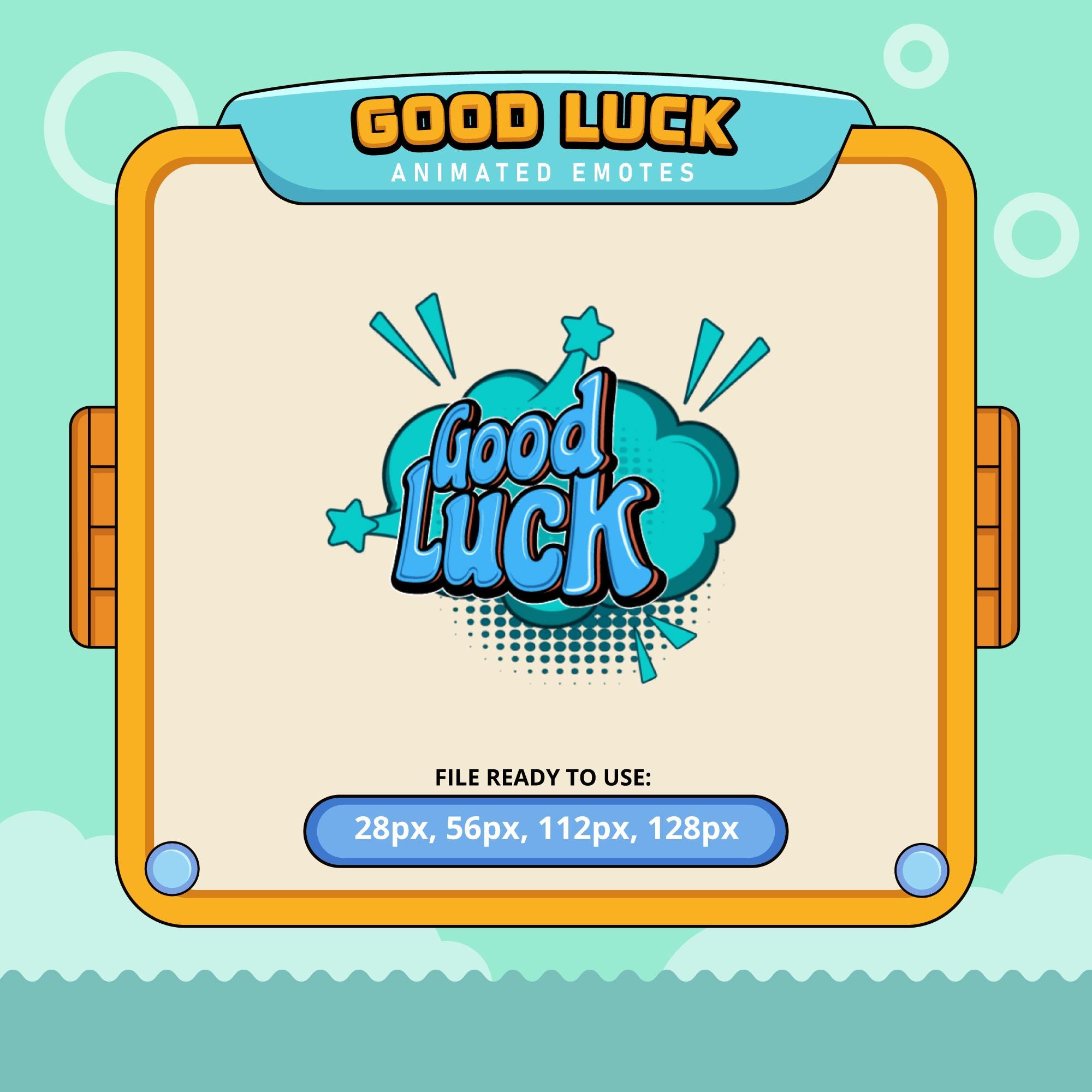 Good Luck Animated Emotes | Twitch Emotes | Kick Emotes | Emoji Discord ...