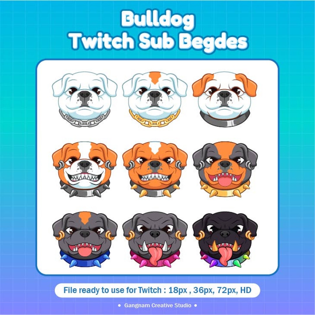 Dog Sub Badges for Twitch / Twitch Sub Badges - Etsy