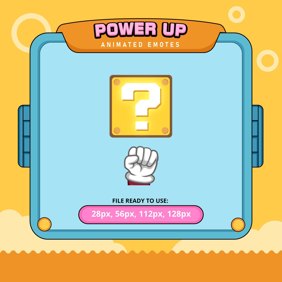Power up Animated Emote | Twitch, Discord Emoji (digital Download) - Etsy