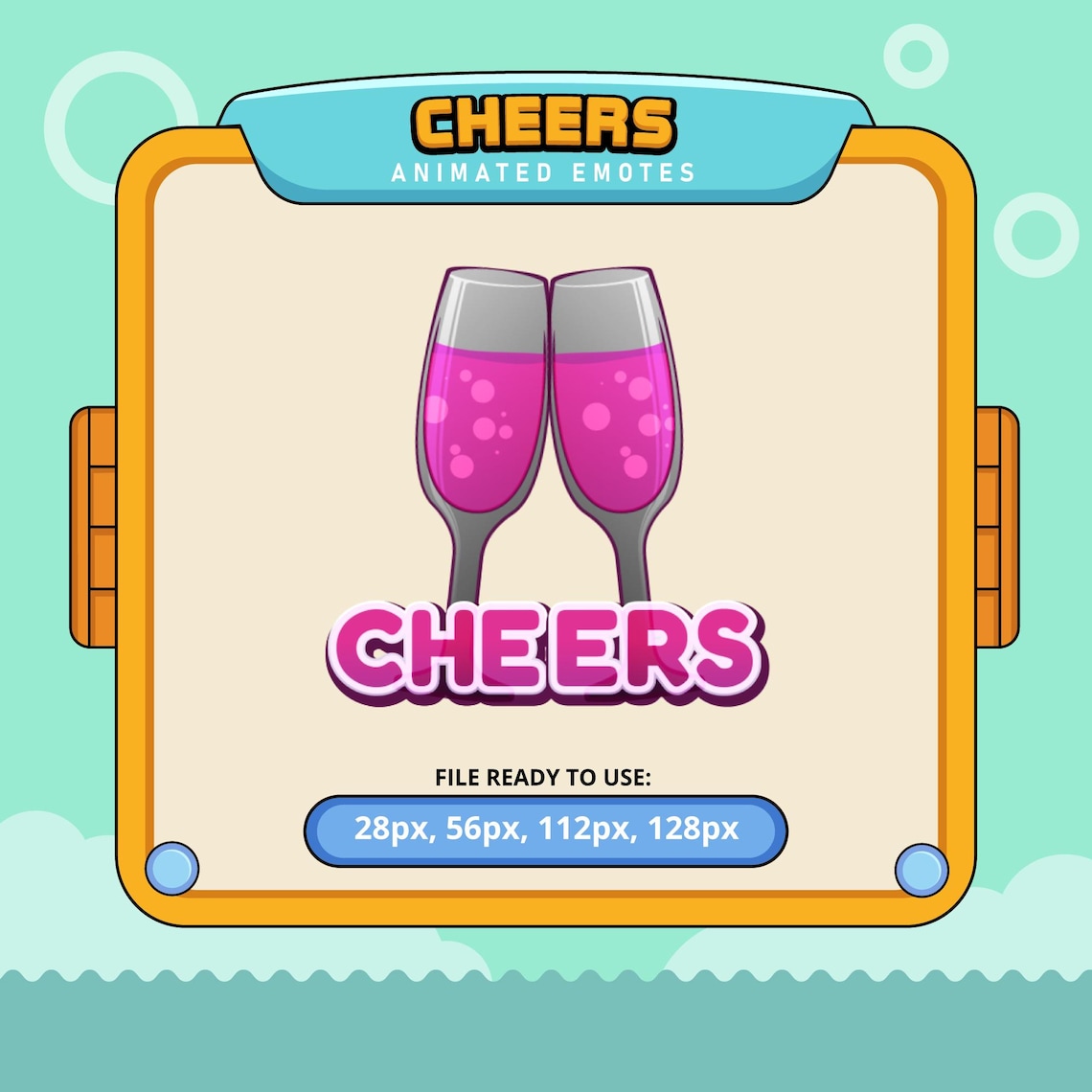 Cheers Animated Emote | Twitch, Discord Emoji (digital Download) - Etsy