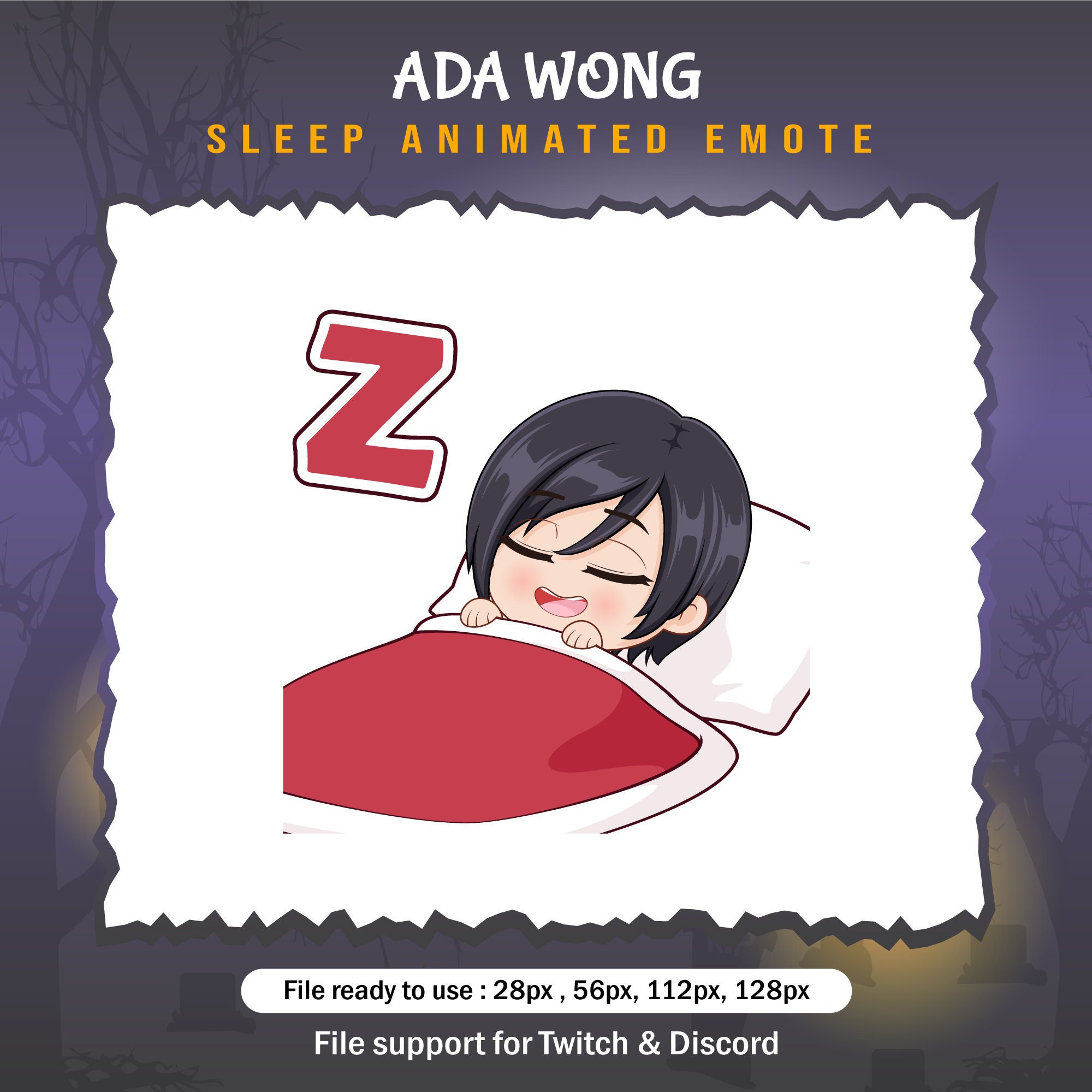 Ada Wong Dead by Daylight Sleep Emotes / DBD Twitch Emote - Etsy