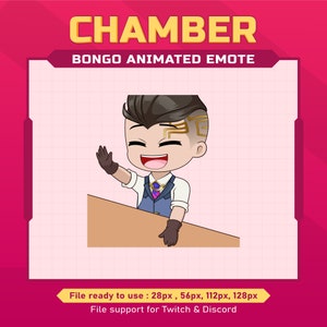 Chamber Valorant Bongo Animated Emote for Twitch | Twitch Animated ...
