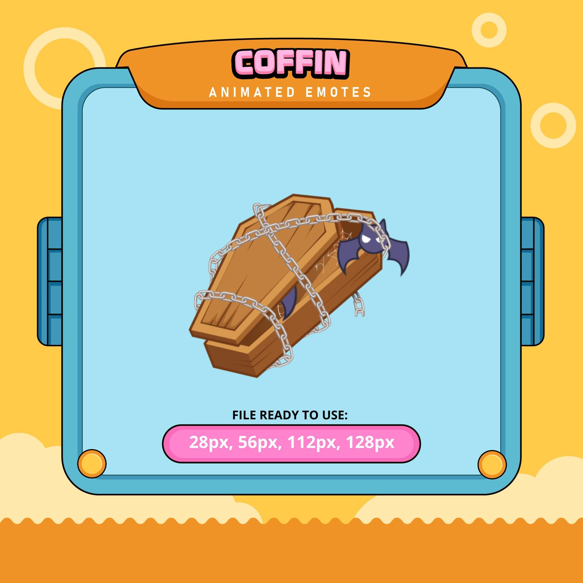 Coffin Animated Emotes | Twitch Emotes | Kick Emotes | Emoji Discord - Etsy