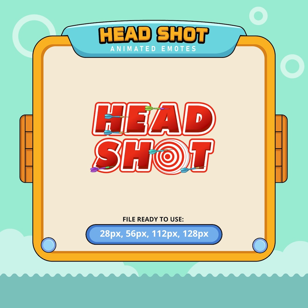 Head Shot Animated Emotes | Twitch Emotes | Kick Emotes | Emoji Discord ...