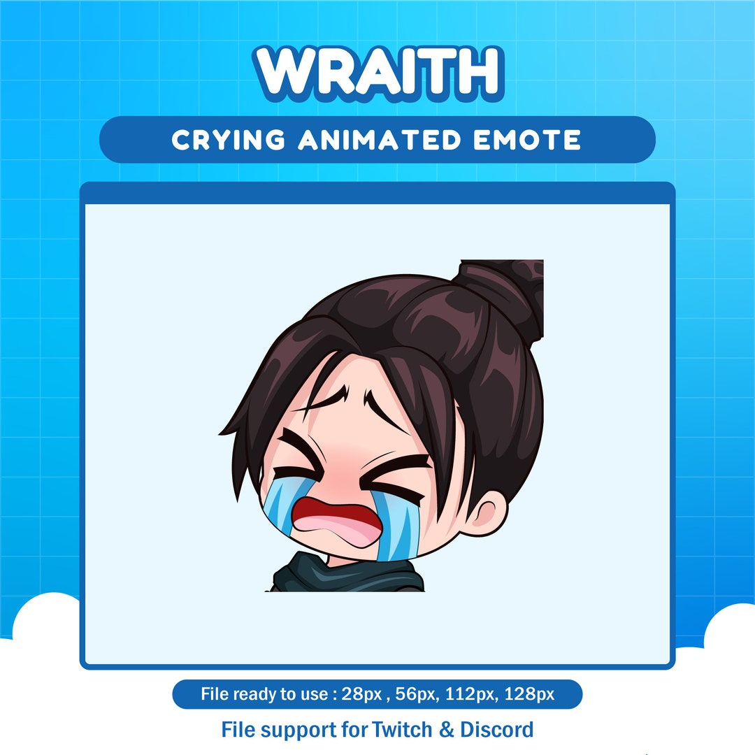 Wraith Apex Legends Cry Emote for Twitch | Apex Animated Emotes - Etsy
